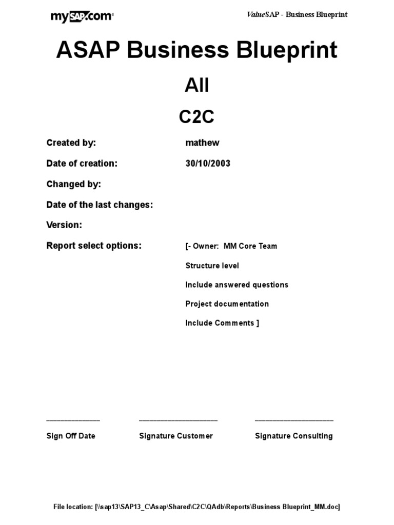 SAP MM Business Blueprint Overview | PDF | Electronic Data Interchange ...