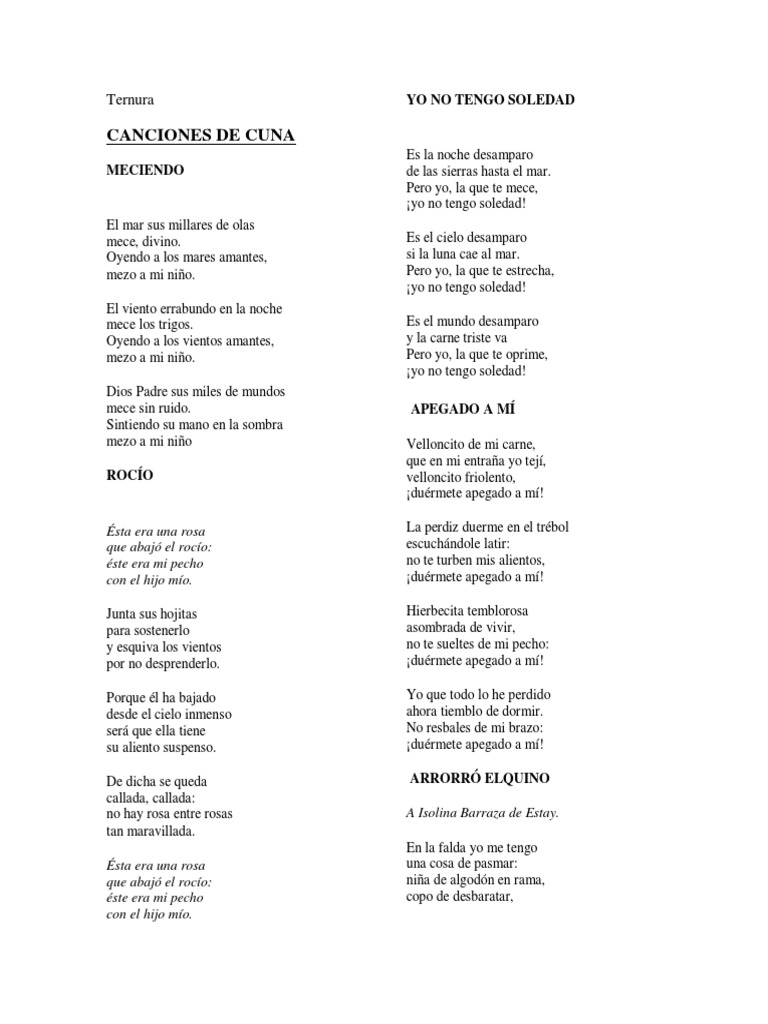 Ternura Gabriela Mistral | Plantas | Naturaleza