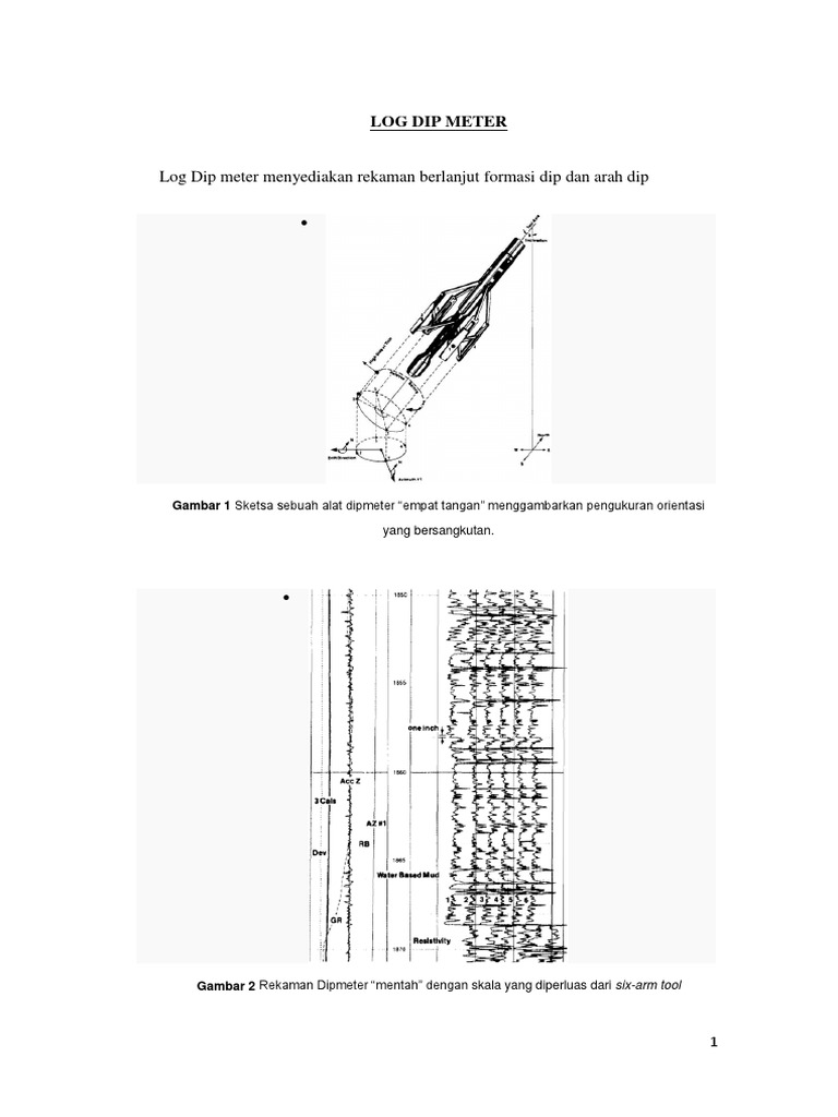 691 - DIP Meter Log Well Logging (Translated) | PDF