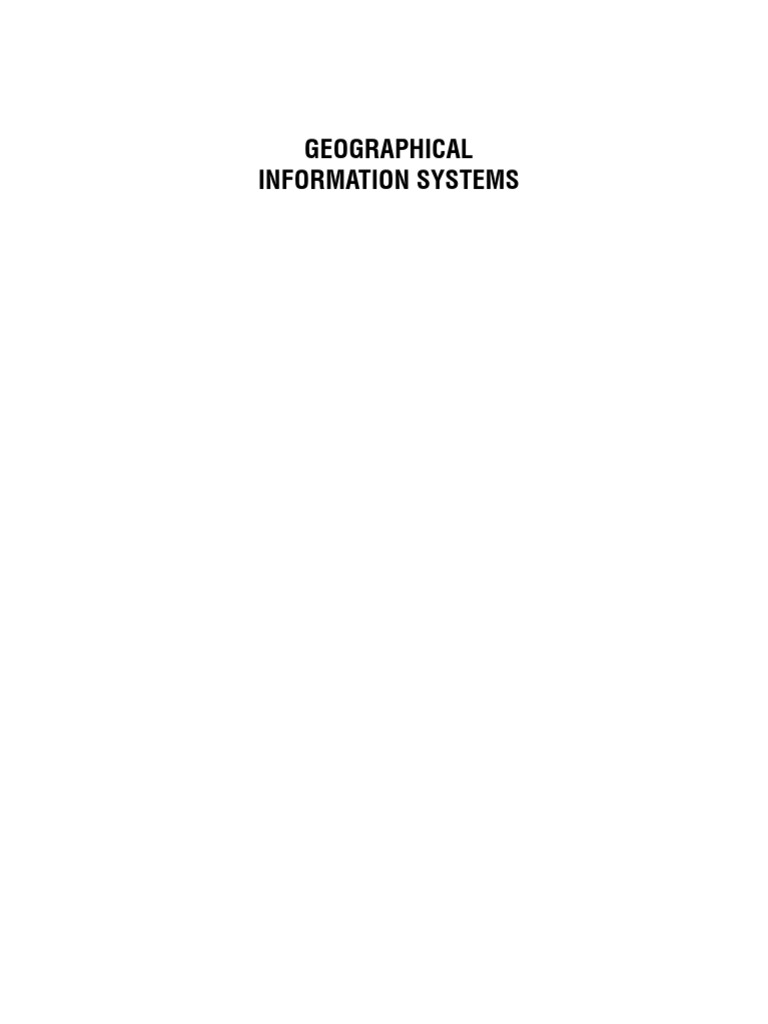 Geographical Information Systems | PDF | Geographic Information System ...
