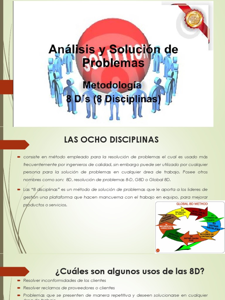 8 Disciplinas (8DS) | PDF | Calidad (comercial) | Liderazgo