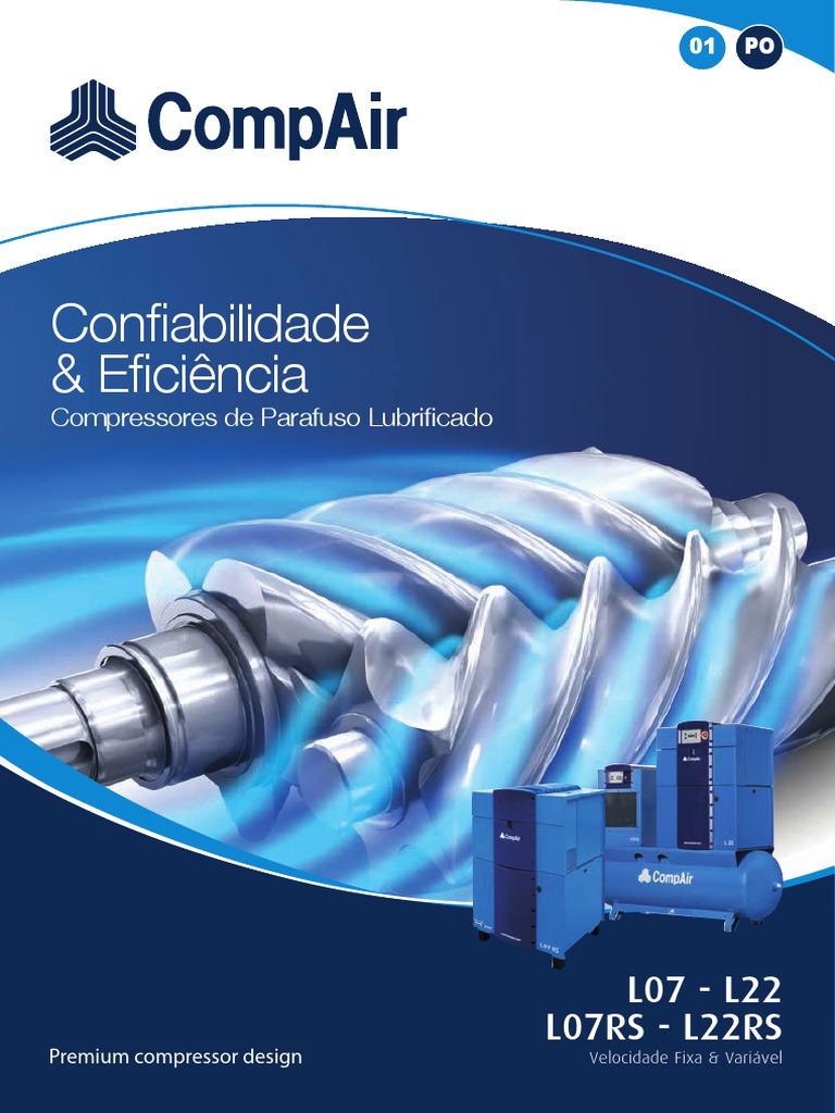 Catálogo - CompAir L7-L22 - 2016 | PDF | Compressor de gás | Óleo de motor