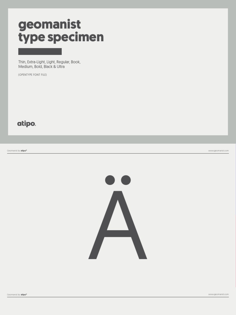 Geomanist Specimen | PDF | Text | Digital Typography