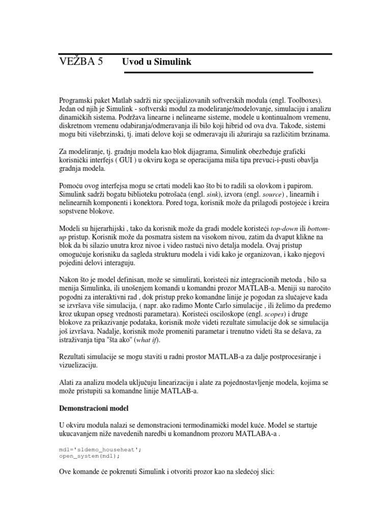 Vezba 5 Teorija Sistema PDF | PDF
