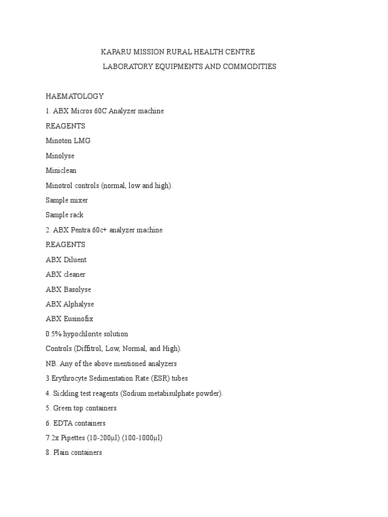 Kaparu Mission Rural Health Centre | PDF | Wellness