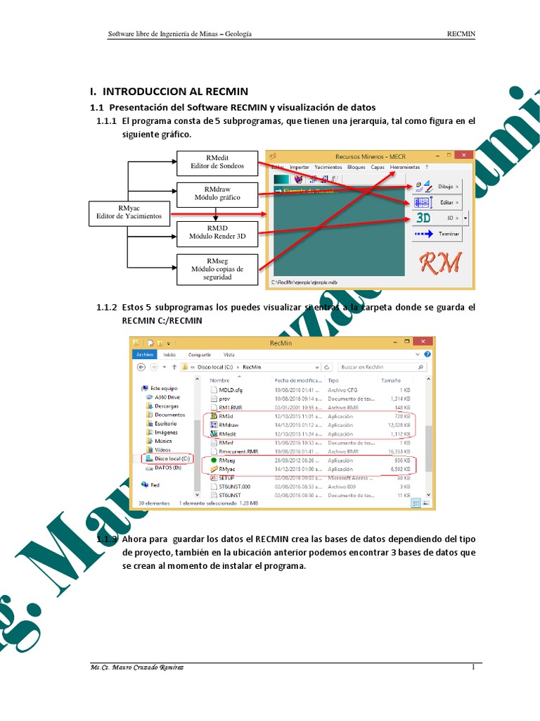 Manual Recmin 2016 | PDF | Point and Click | Ventana (informática)