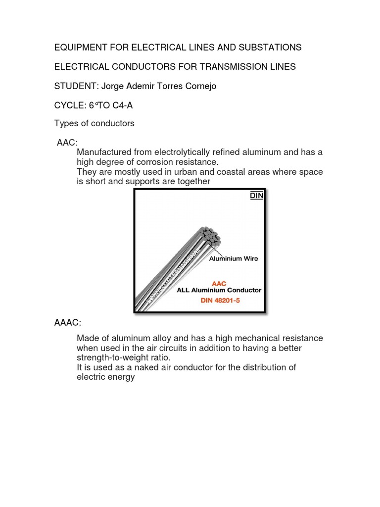 Types of Conductors | PDF