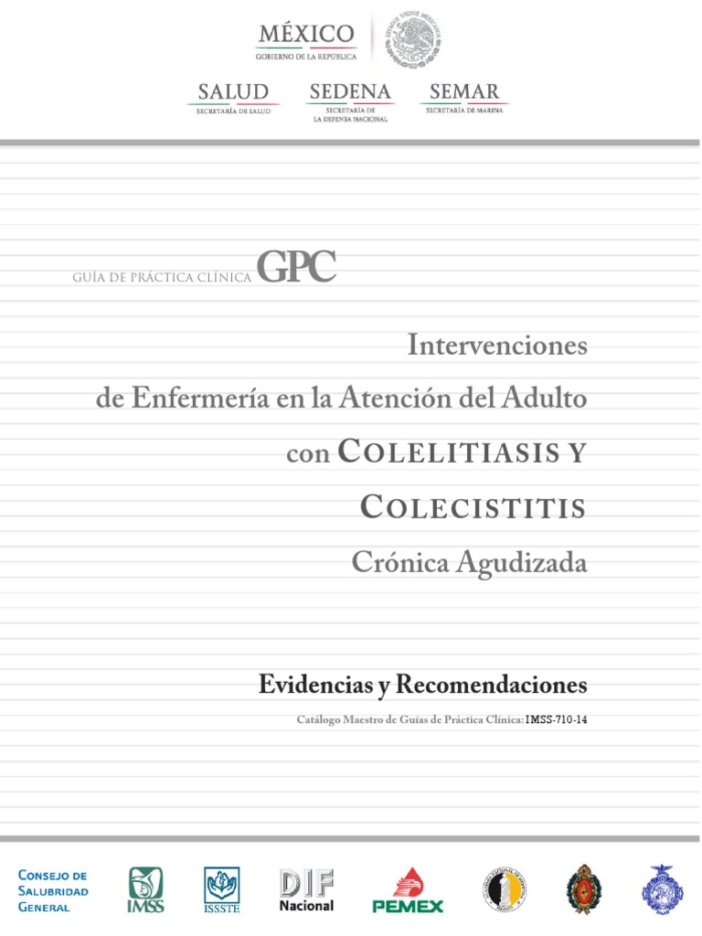 Colelitiasis GPC-1 | PDF | Enfermería | Enfermedades y trastornos