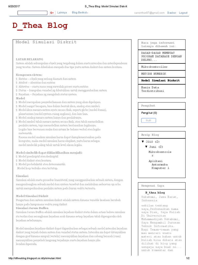 Model Simulasi Diskrit | PDF