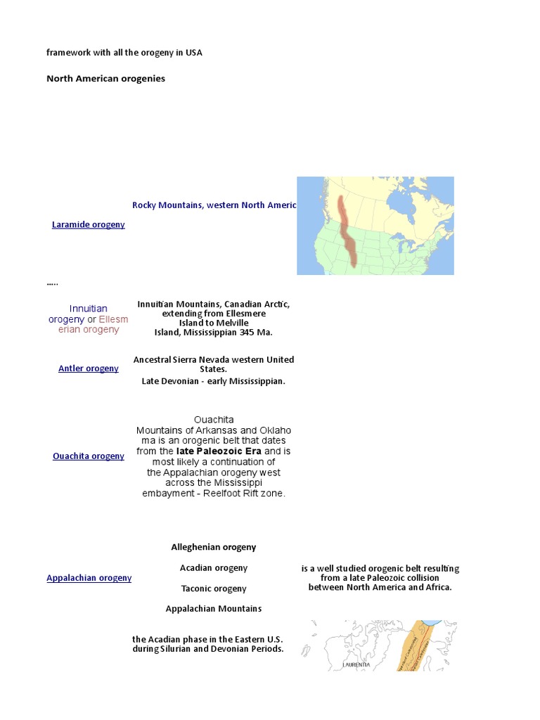 North American Orogenies: Laramide Orogeny Rocky Mountains, Western ...