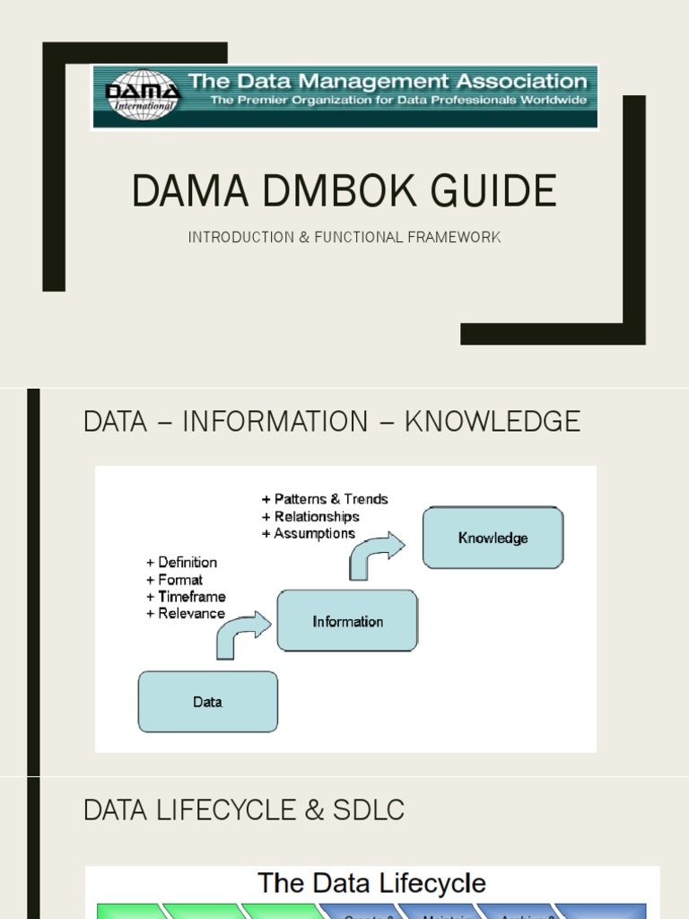#1 DMBOK - Functional Review | PDF | Data Management | Strategic Management