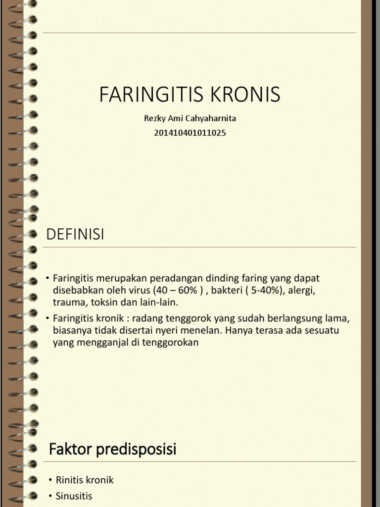 Faringitis Kronis | PDF