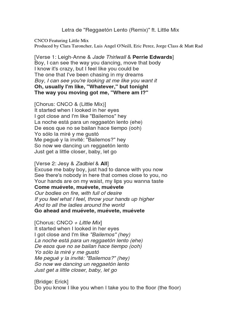 Letra de | PDF | Songs | Musical Forms