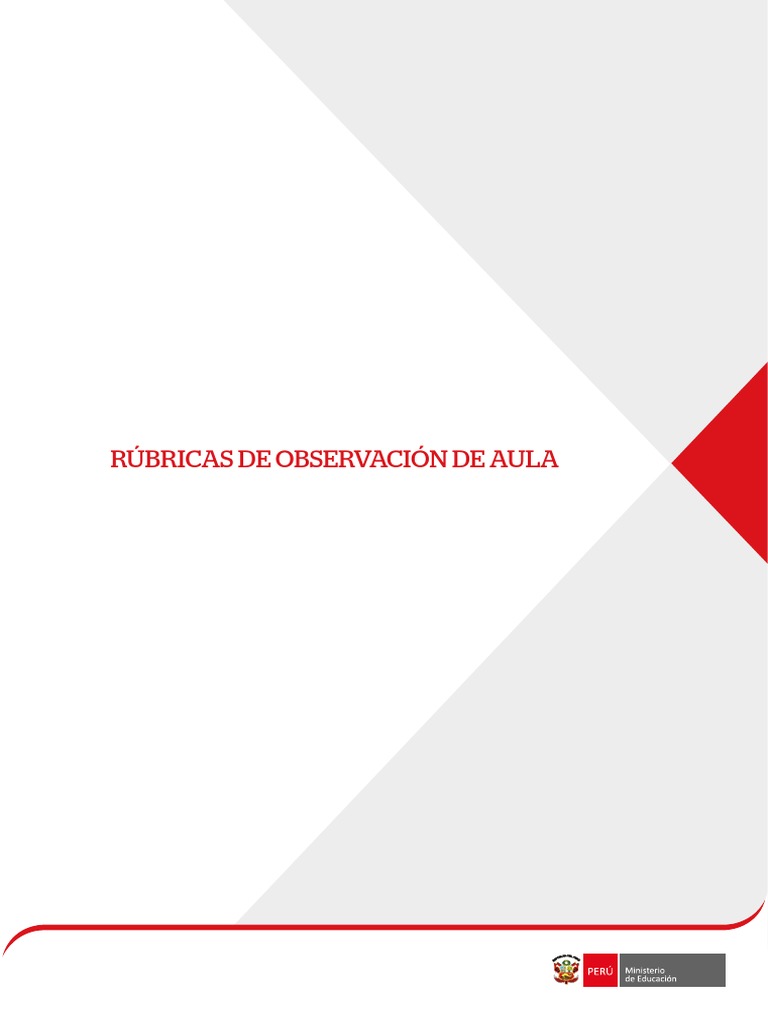 Rubricas Para Observacion De Aula Jec Pdf Pdf Creatividad 2333