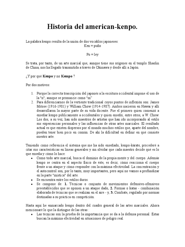 La historia del Kenpo-Karate y sus principales influencias: James ...