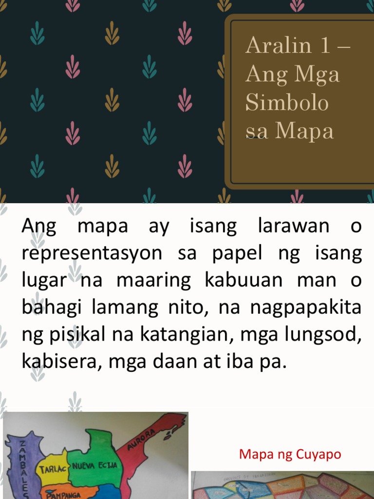 Aralin 1 - Ang Mga Simbolo Sa Mapa | PDF
