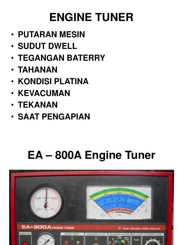 Materi Alat Ukur Engine Tuner | PDF