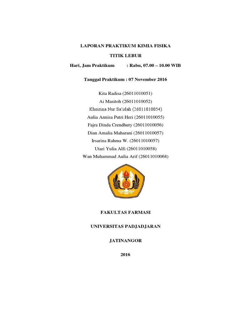 Penentuan Titik Lebur | PDF | Sains & Matematika