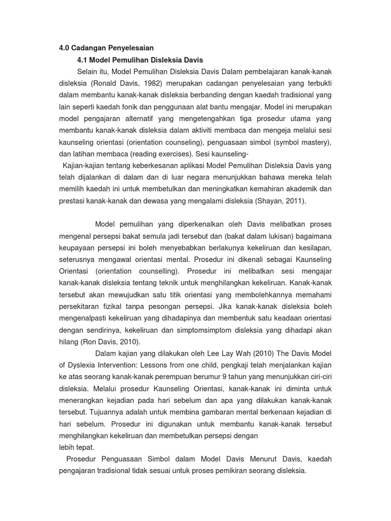 Kajian Kes Sally - Disleksia | PDF | Pengembangan Diri | Kesehatan Holistik