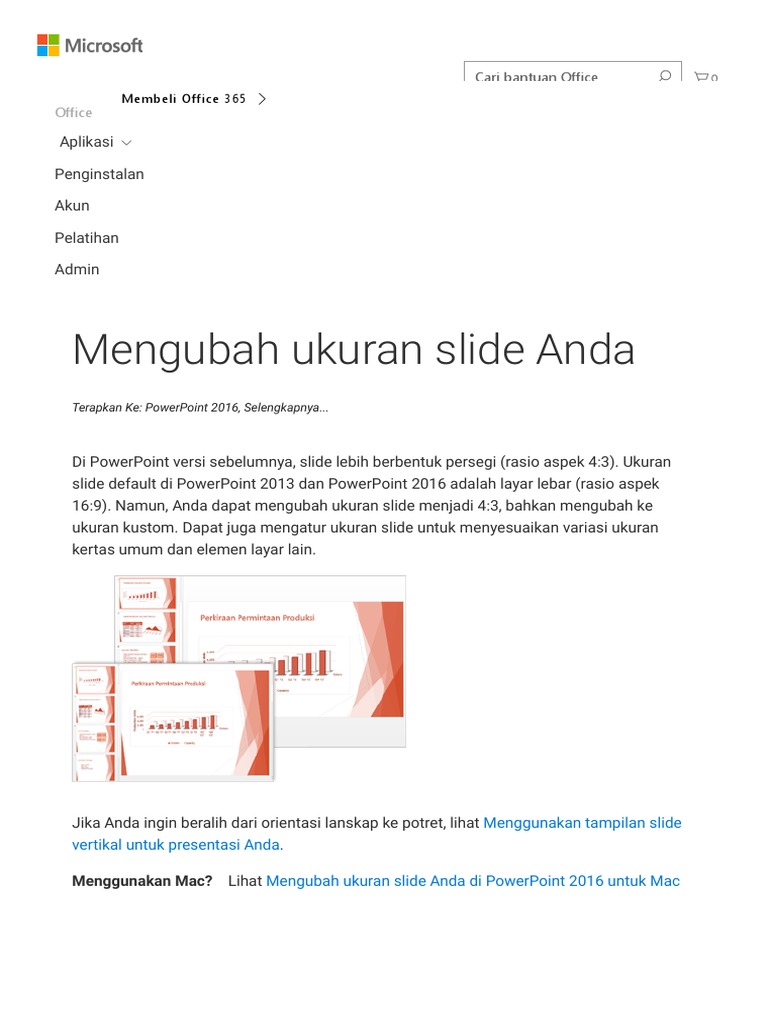 Mengubah Ukuran Slide Powerpoint 2016 | PDF