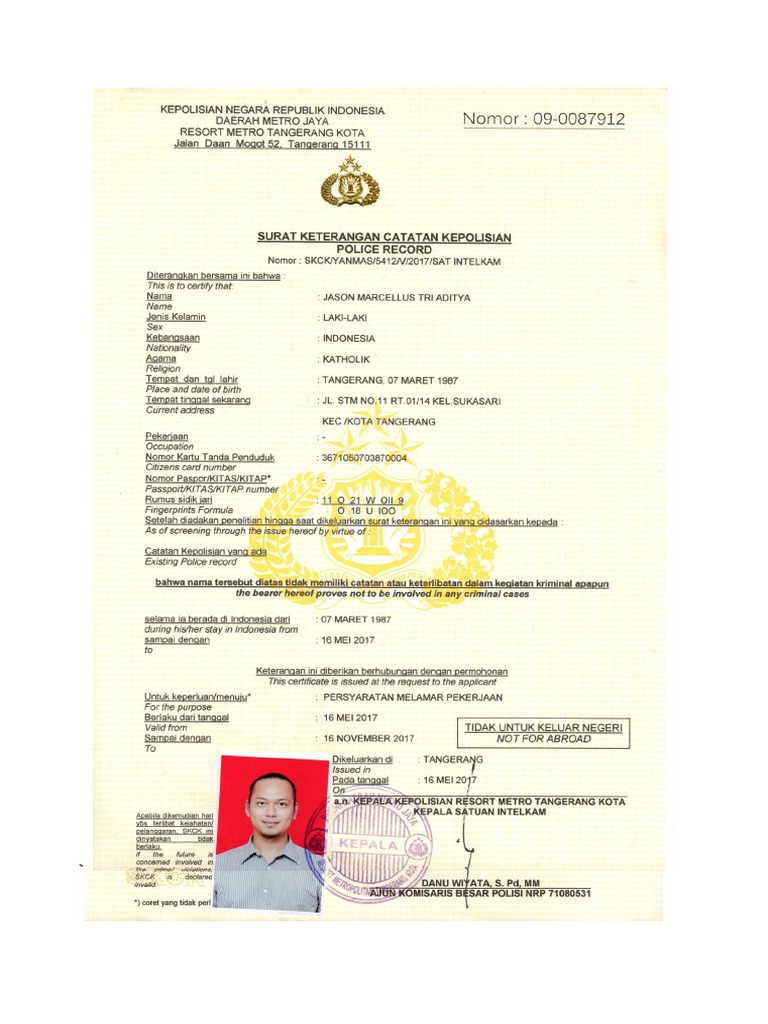 Sample SKCK | PDF