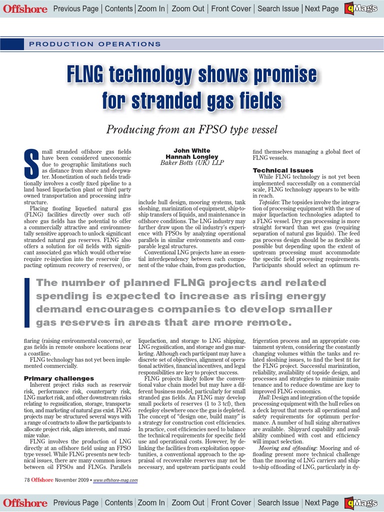 (PJA) FLNG Technology Shows Promise For Stranded Gas Fields | PDF ...