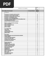 Master List of Documents | PDF