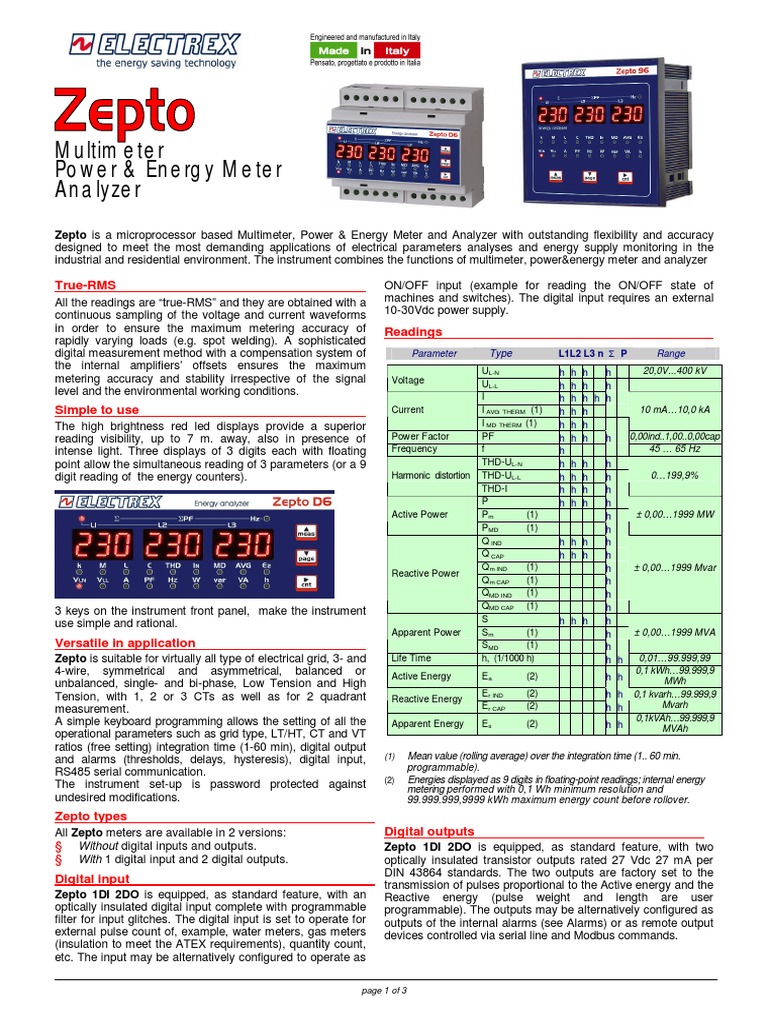 Data Sheet Zepto | PDF | Power Supply | Electricity