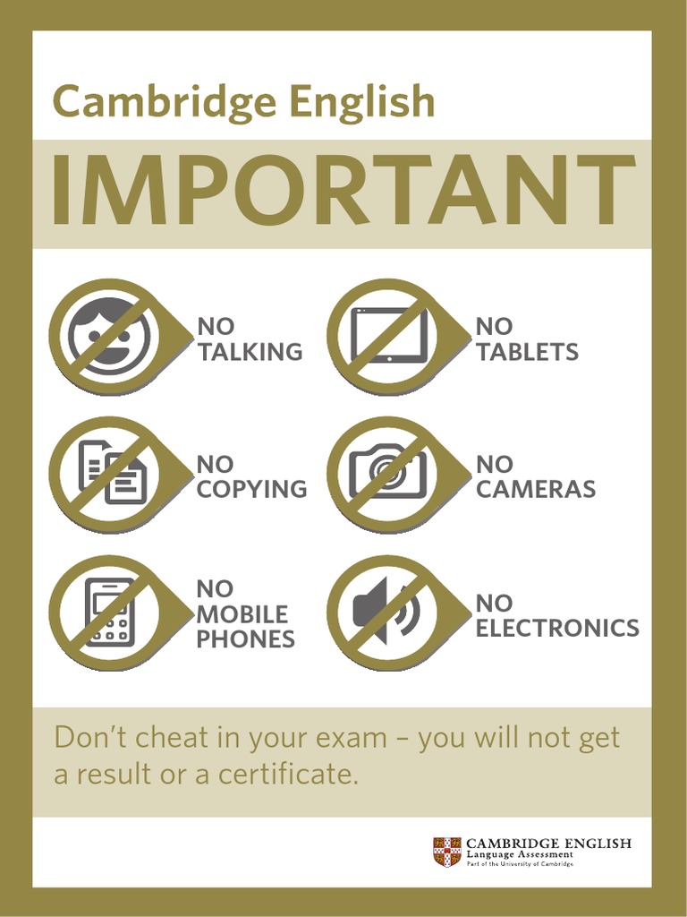 Anti Cheating Poster Oct 14 | PDF