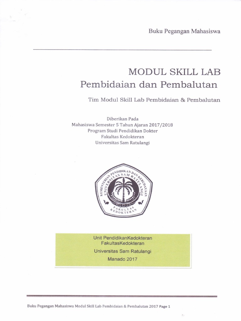Modul Skill Lab Pembidaian Dan Pembalutan | PDF