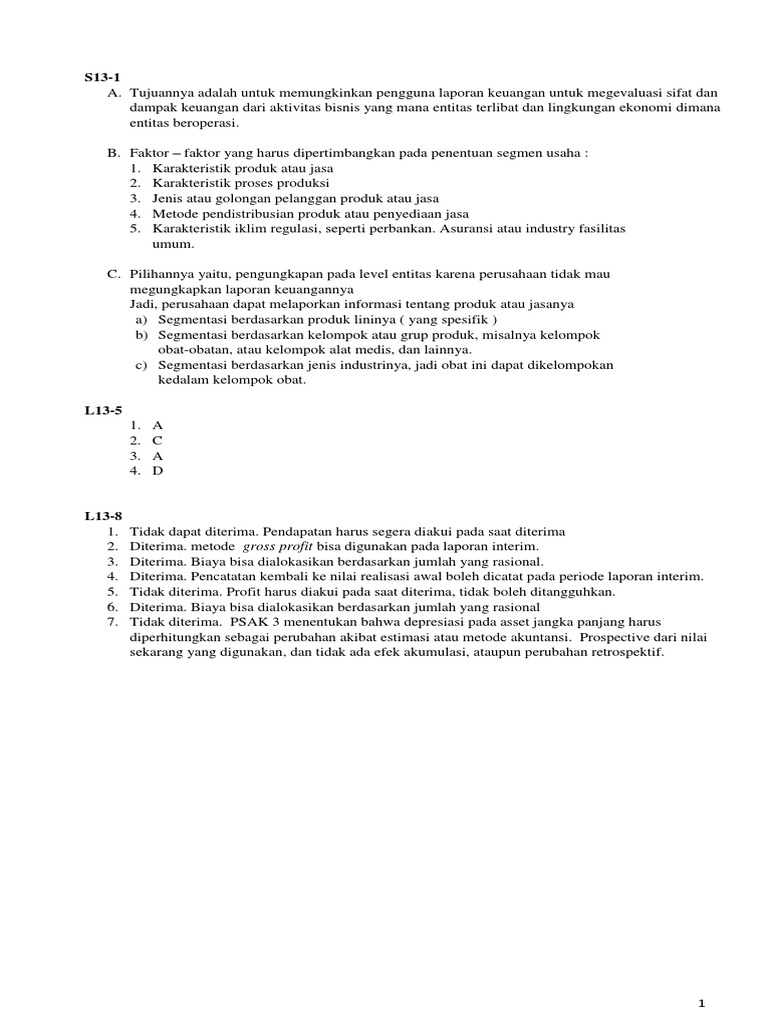 Pembahasan Akl Latihan Soal Segmen | PDF