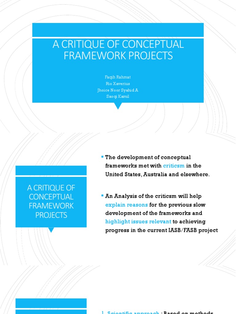 A Critique of Conceptual Framework Projects | PDF | Financial ...