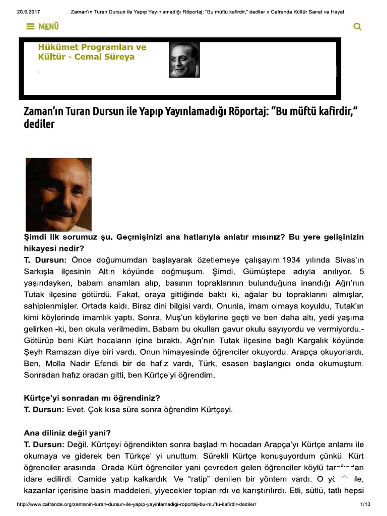 Turan Dursun | PDF