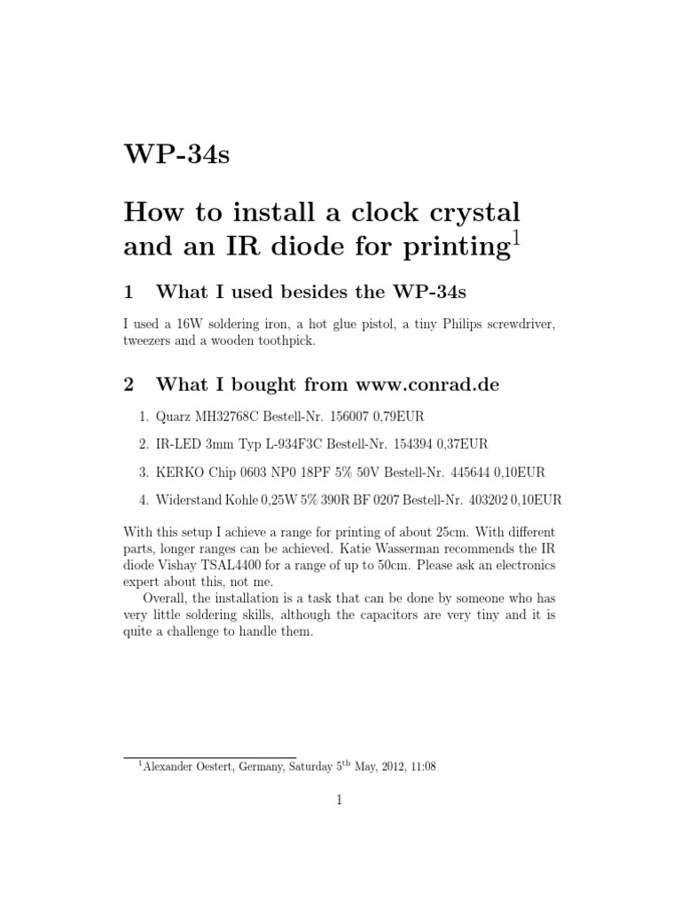 How To Install Crystal and IR Diode | PDF | Printed Circuit Board ...