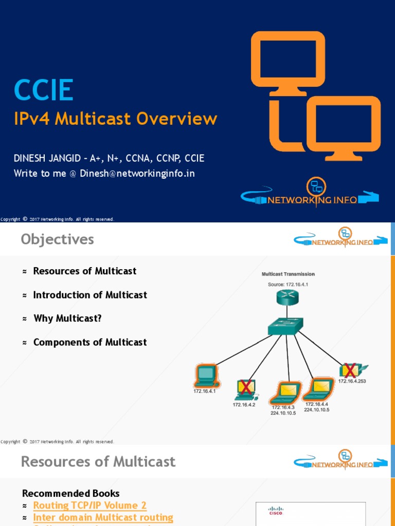 IPv4 Multicast | Multicast | Networking Standards