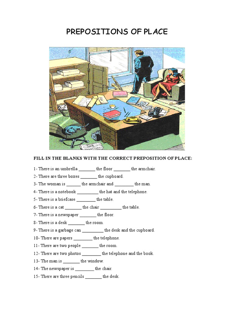 Prepositions of Place Fun Activities Games - 1722 | PDF