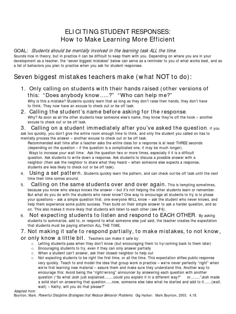 F Tips For Teaching | PDF | Learning | Cognition