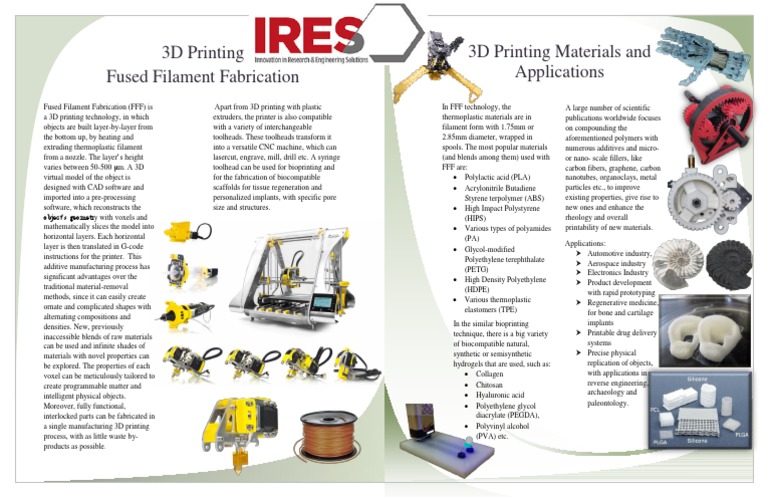 3 Dprinting | PDF | 3 D Printing | Chemical Substances
