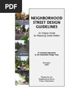 Standard Street Dimension | PDF | Street | Urban Planning