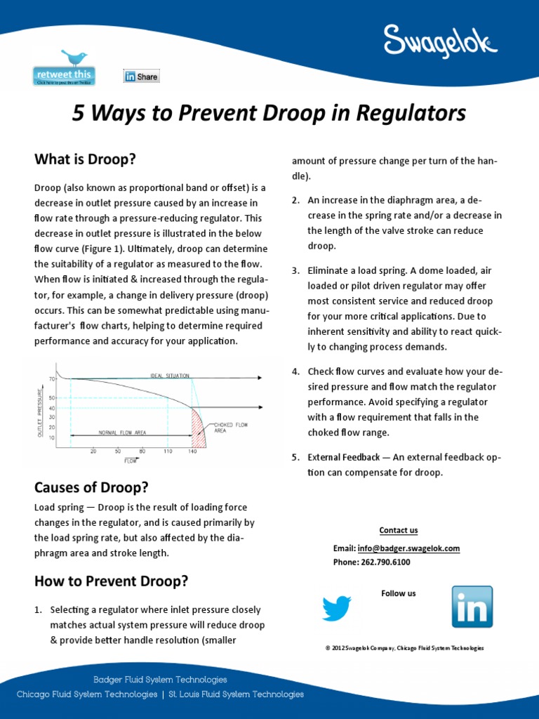 Ways To Prevent Droop in Regulators Badger | PDF | Continuum Mechanics ...