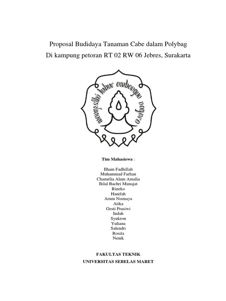 Proposal Budidaya Tanaman Cabe Dalam Polybag | PDF | Griya & Taman ...