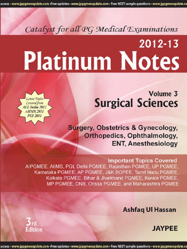 Platinum Notes - Anaesthesia | PDF | Anesthesia | Drugs
