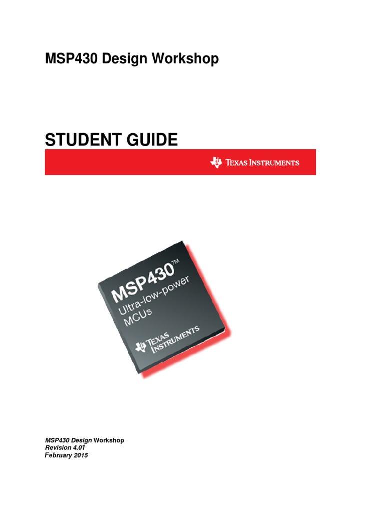 MSP - Design - Workshop 2 PDF | PDF | Microcontroller | Random Access Memory