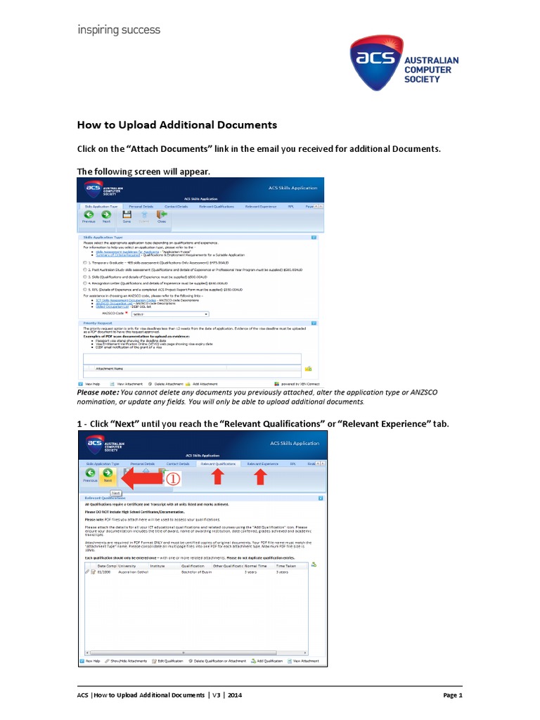 How To Upload Additional Documents 2014 | PDF | Computers