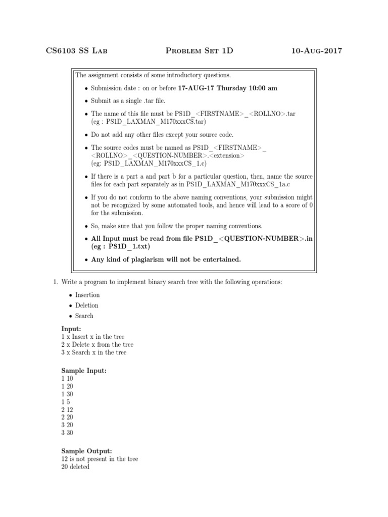 Problem Set 1D | PDF | Vertex (Graph Theory) | Algorithms
