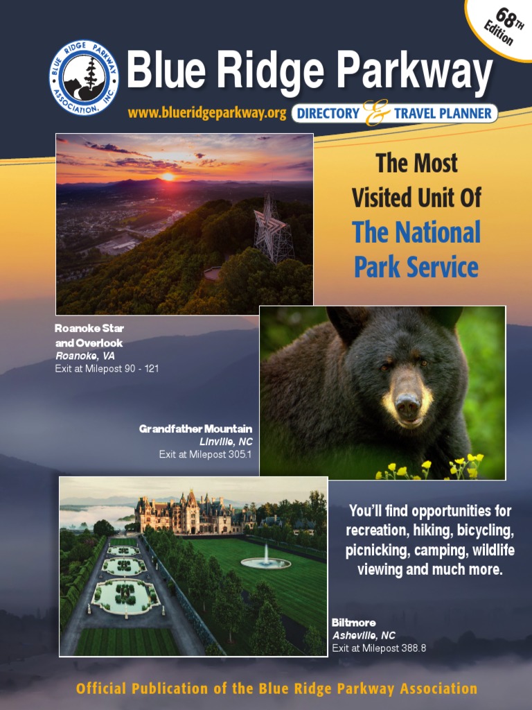 Blue Ridge Parkway Travel Planner | Download Free PDF | Campsite | Trail