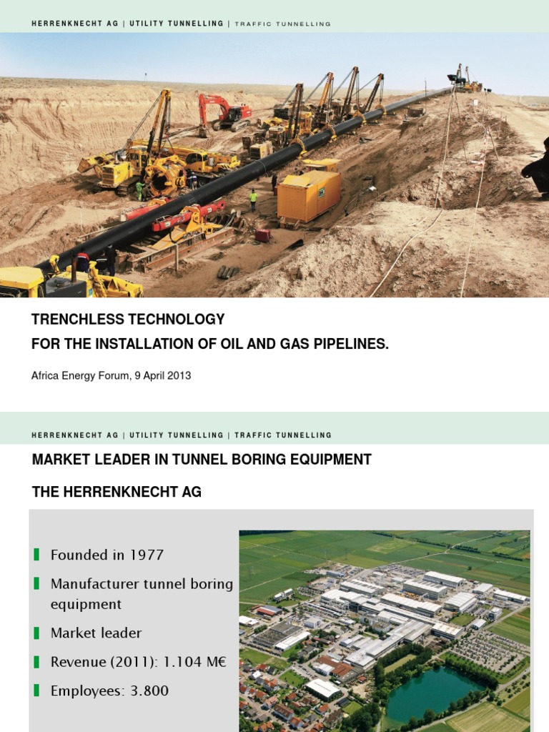 Trenchless Technology For The INSTALLATION of OIL and GAS PIPELINES ...
