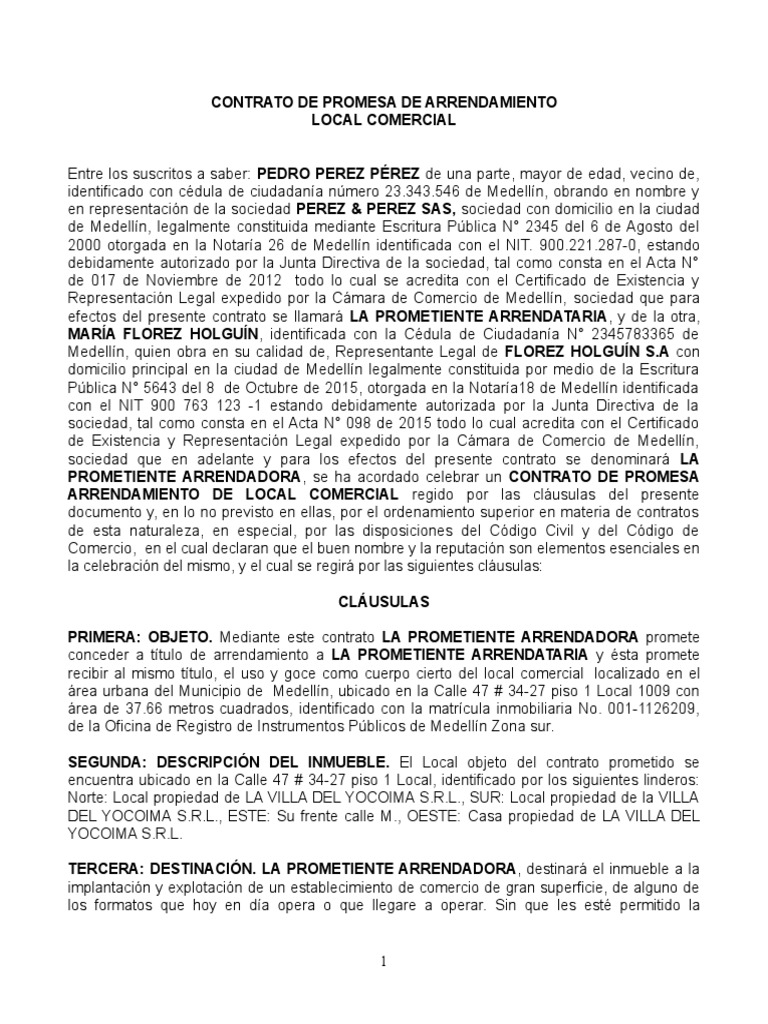 Contrato de Promesa de Arrendamiento | Propiedad | Impuestos