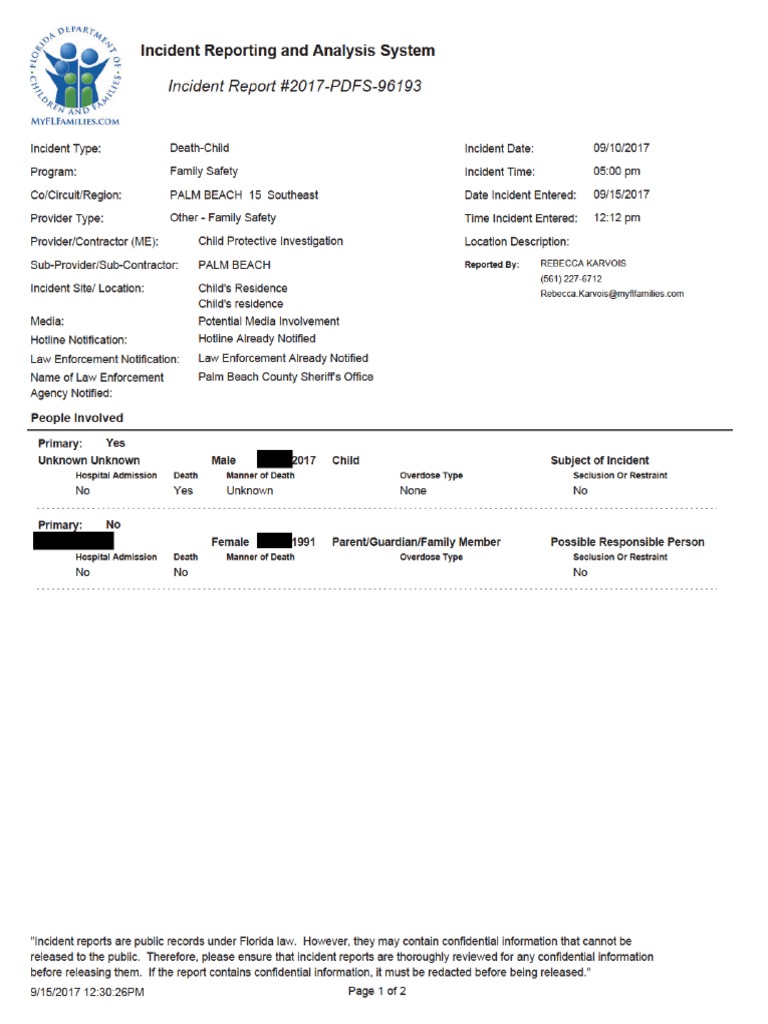 DCF Redacted Report | PDF