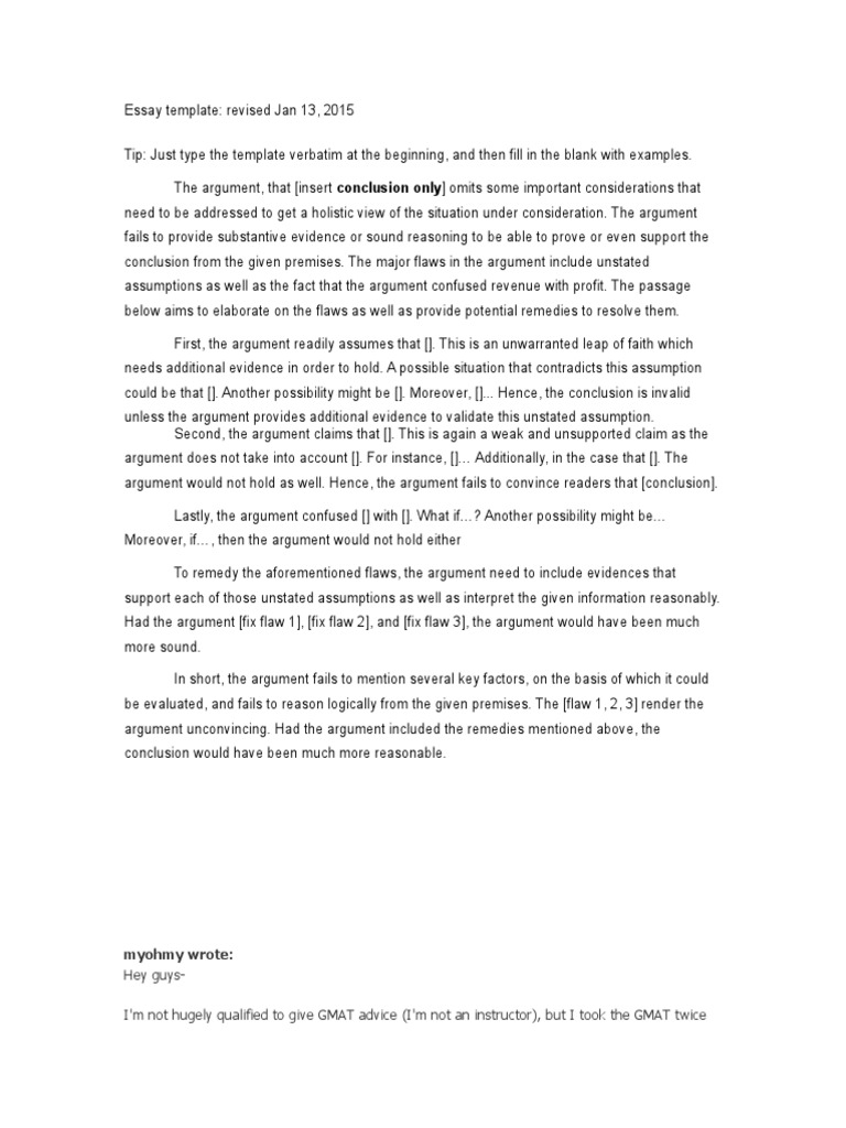 Awa Compilation of All Read The Beat The GMAT Myohomy Template | PDF ...